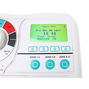 Smart Irrigation Sprinkler Controller NxEco HWN100 Pro, Smart Sprinkler Timer with EPA Water Sense, Weather Aware, Remote Access, 12 Zone, Works with Google Home and Alexa