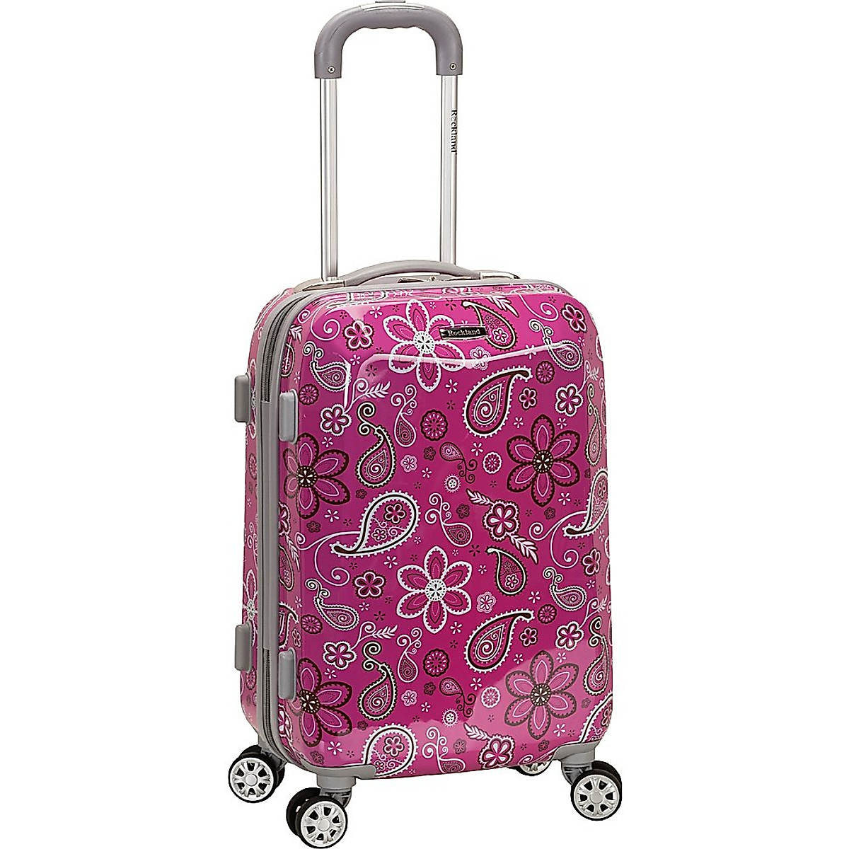 Rockland Vision Hardside Spinner Wheel Luggage, Assorted/Multicolor, Carry-On 20-Inch