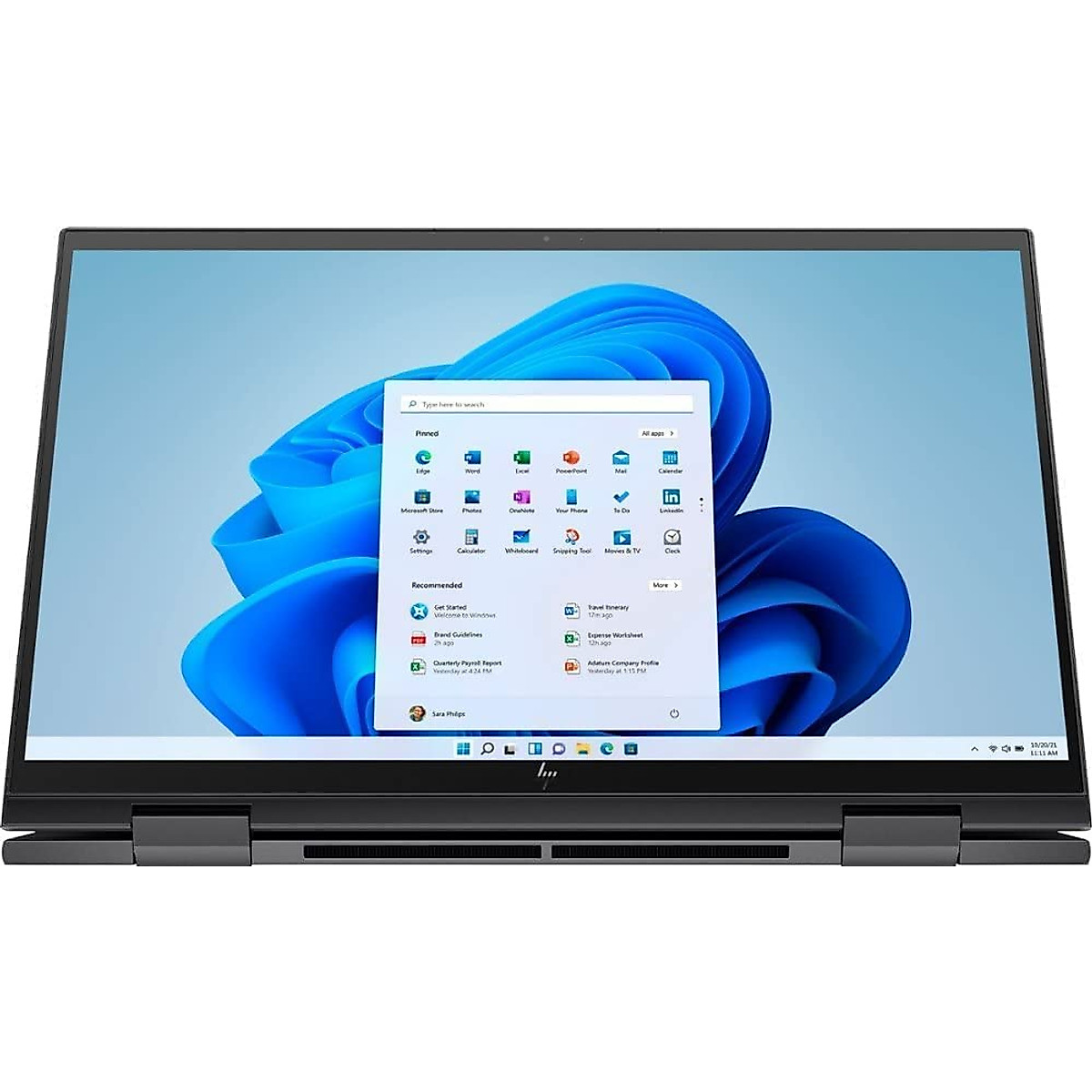 HP Envy x360 Convert 15m-eu0033dx 15.6" Touchscreen AMD Ryzen 5 5500U, AMD Radeon Graphics, 8GB DDR4 RAM, 256GB SSD Storage, Windows 11 Home, BT BL, Nightfall Black (Renewed)