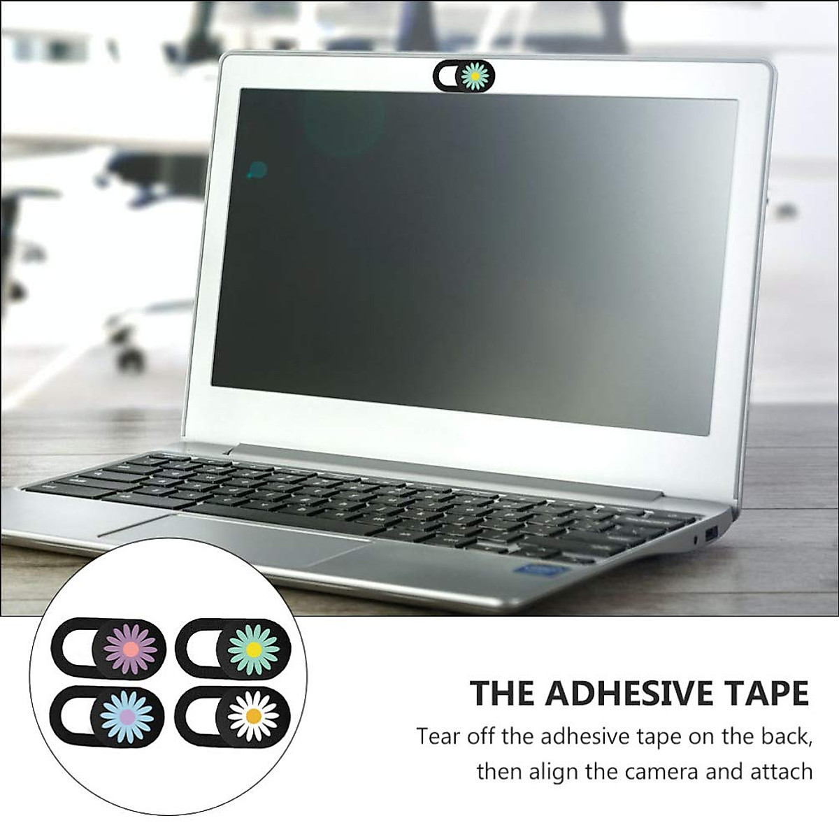 Mobestech 4pcs Camera Privacy Cover Laptop Camera Adhesive Camera Cover Laptop Privacy Cover Web Camera Cover Security Cover Webcam Slider Stickers Phone Camera Covers Ultra Thin Safety Mask