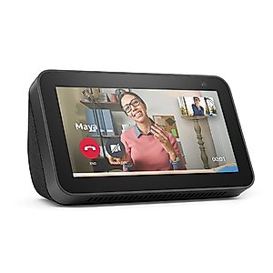 Certified Refurbished Echo Show 5 (2nd Gen, 2021 release) | Smart display with Alexa and 2 MP camera | Charcoal
