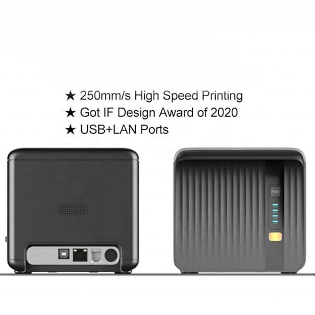 GZGYNADAST 80MM pos Kitchen Printer,Auto Cutter Thermal Receipt Printer Ticket Bill Invoice resturant Printer for Small Business Support Cash Drawer Hung on The Wall (USB+LAN/Ethernet Port)