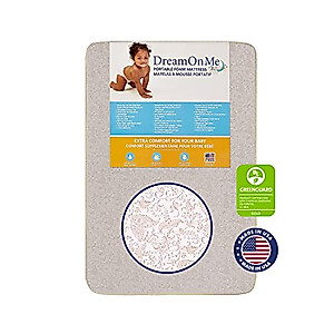 Dream On Me 3" Fiber Playmat, Excellent Comfort & Support, Waterproof Vinyl Cover, Greenguard Gold Certified, Environment Safe Playmat