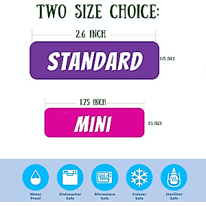 128 Monster Truck Custom Kid Name Label for Daycare, Waterproof Dishwasher Safe, Personalized Name Sticker for Camp, School Supply, Baby Bottle, Lunch Boxes, Water Bottle, Cups (Pattern2)