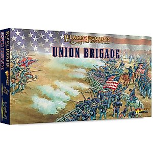 Warlord Black Powder Epic Battles American Civil War Union Brigade Tabletop Miniatures - Plastic Paintable Miniature 1700-1900 Soldiers Set, Unpainted Table Top 28mm Military Minifigures for Adults