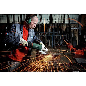 Metabo 9-Inch Angle Grinder, 6,600 RPM, 15 Amp w/Brake, Non-Lock Paddle, Performance Angle Grinders, Electronics, WEPB 24-230 MVT, 606479420, Green