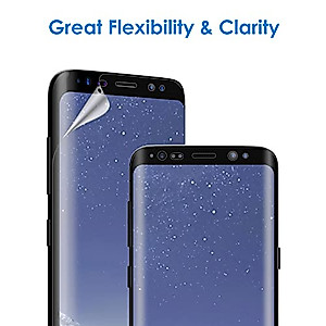 JETech Screen Protector for Samsung Galaxy S8 (NOT for S8+), TPU Ultra HD Film, Case Friendly, 2-Pack
