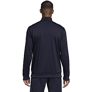 adidas Essentials Men's 3-Stripes Tricot Track Jacket, Legend Ink/White, 4XLT