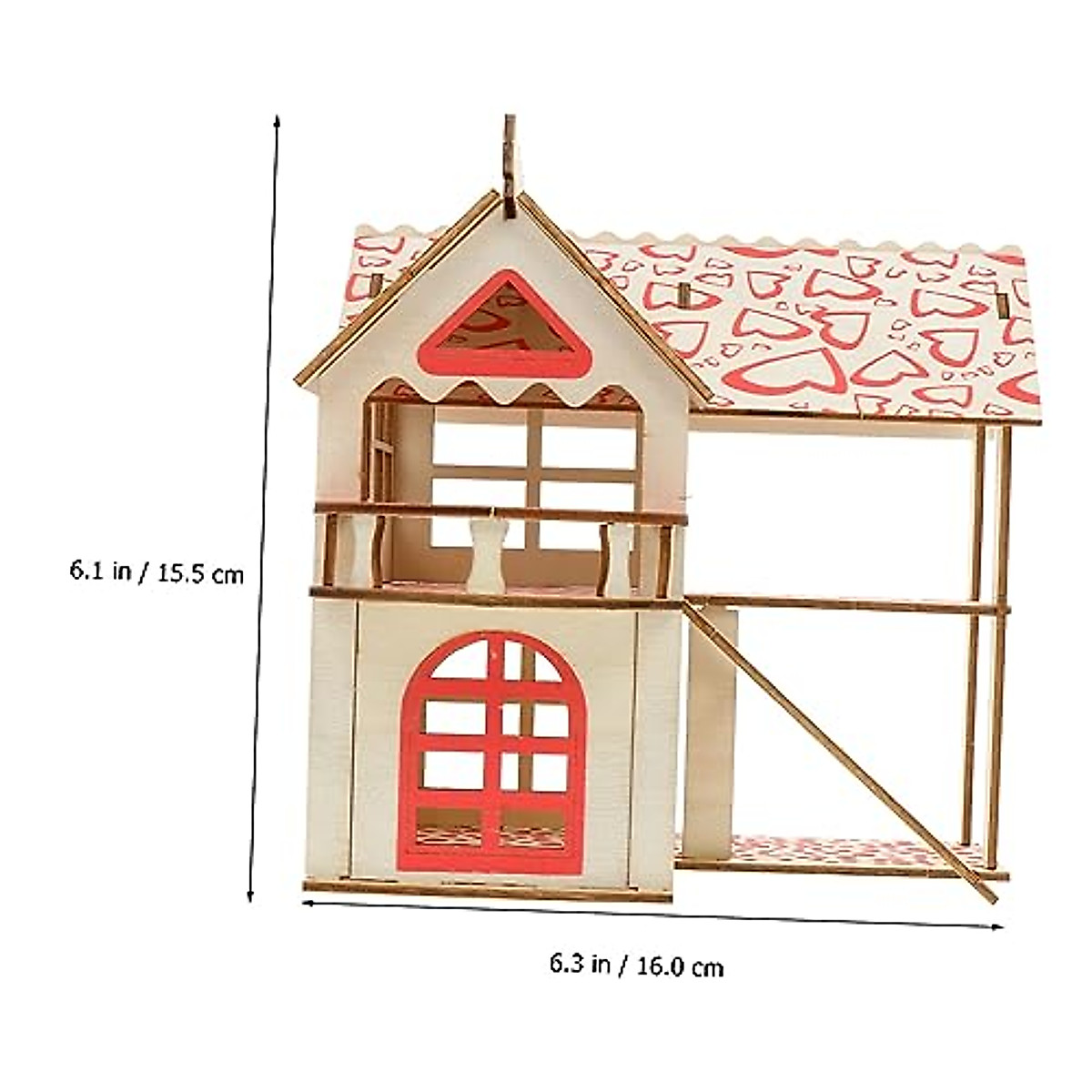 CRILSTYLEO 1 Set Hamster House Wooden Toys Sport Accessories Rat Accessories for cage Hamster Activity Center Hamster Accessories Dwarf Hamster Hideout Hamster Playing Castle Climbing Ladder