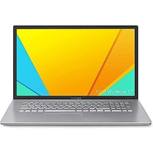 ASUS Vivobook X712 Laptop; 17.3" HD+ 1600x900; Intel i5-1035G1 4-Core; 12GB RAM, 1TB HDD; Intel UHD; Bluetooth, Win 11 Home S with 1YR Antivirus