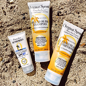 Original Sprout Tahitian Conditioner for Color-Treated Hair, Vegan, 8 oz. Bottle