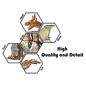 TwCare Godzilla vs. Mecha King Ghidorah, 2021 Movie Series Movable Joints King of The Monsters Action Figures Birthday Kid Gift, Carry Bag