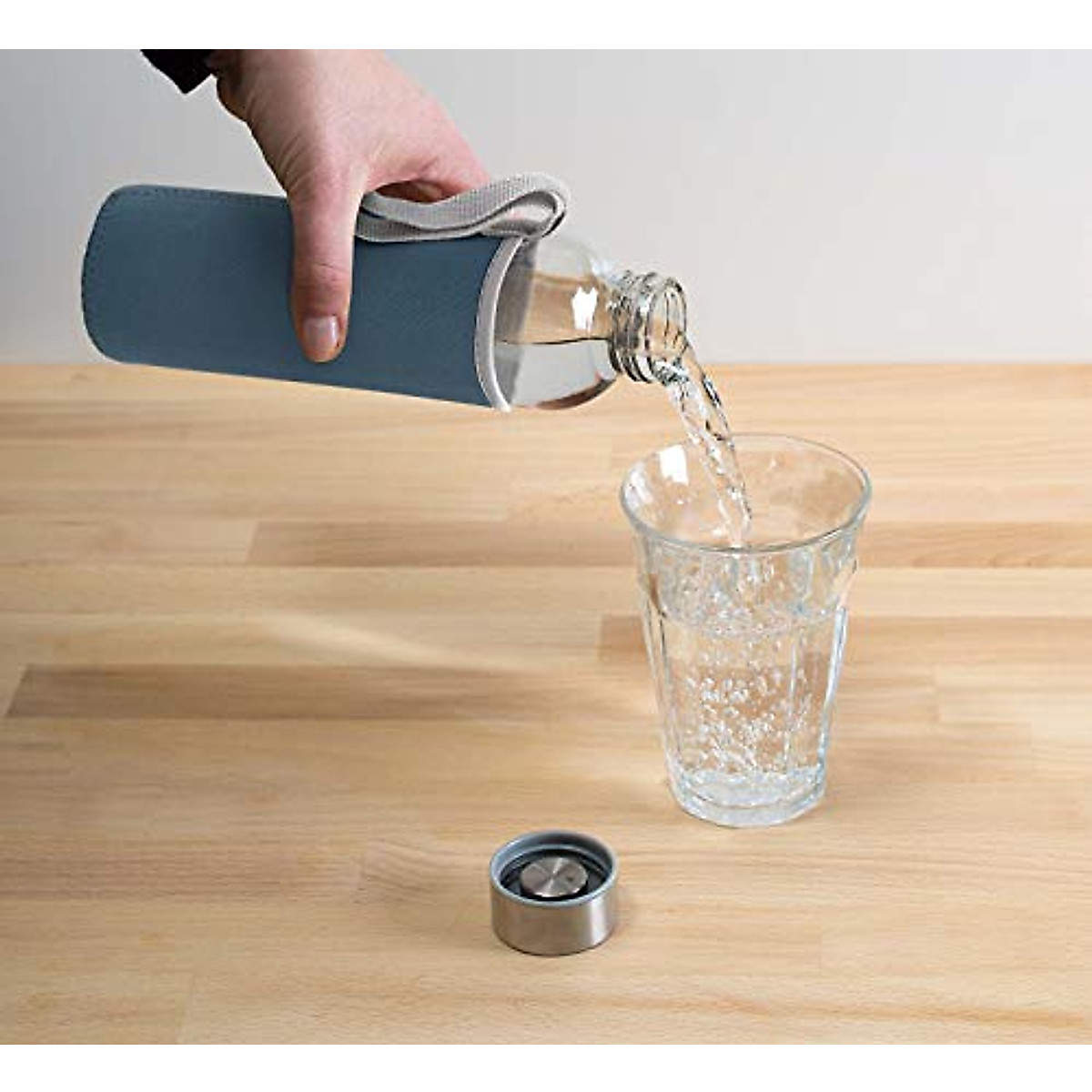 Epica 18-Oz. Glass Beverage Bottles, Set of 6 (Beverage Glasses + Sleeves)