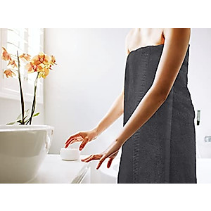 Utopia Towels Bundle Pack of 600 GSM Bath Sheet Set (2-Pack) and Banded Bath Mats (2-Pack) – 100% Ring-Spun Cotton – Highly Absorbent – Soft & Luxurious – Grey