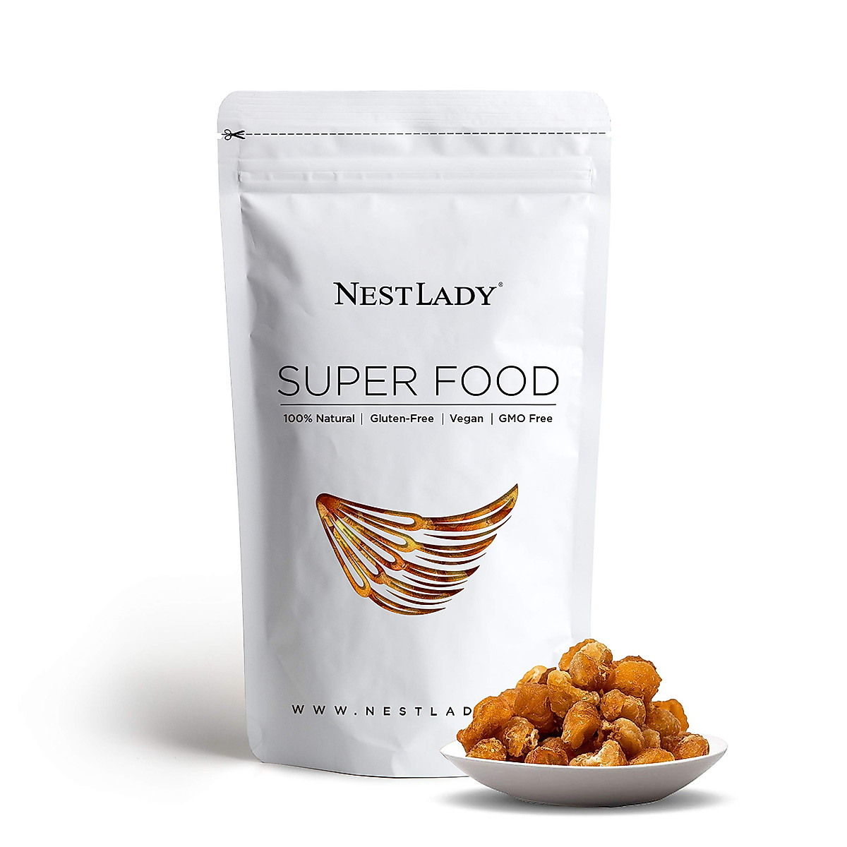 NESTLADY Natural Dried Longan ,100% fruit Meat ,桂圆肉,No Sugars , Used in teas, Snacks, Dessert, - Edible, Cooking, Premium Quality | Net weight: 200 g (7.05oz) , Harvested in Thailand ,Packed in USA