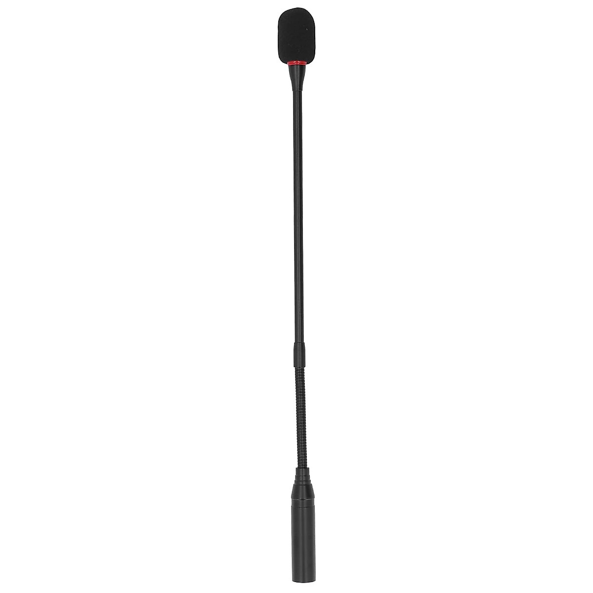 KIMISS Microphone, Podium Microphone 17.7in Flexible Noise Reduction Plug in Desktop Condenser Microphone with Power Indicator for Meeting Rooms