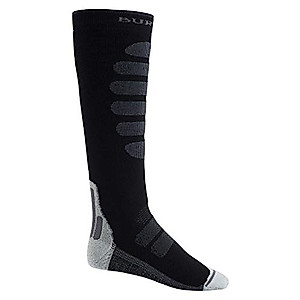 Burton Men's Performance + Midweight Compression Socks, True Black, S