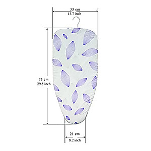 Mabel Home Table Top Ironing Board with Folding Legs, Extra Cover (Leaf)