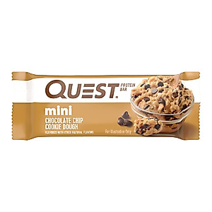 Quest Nutrition Chocolate Chip Cookie Dough Protein Bars, 12 Count & Mini Cookies & Cream Protein Bars, 14 Count & Mini Chocolate Chip Cookie Dough Protein Bars, 14 Count