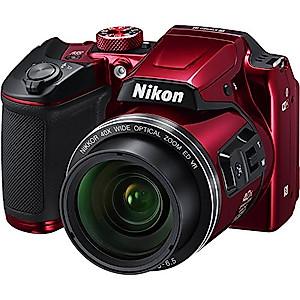 Nikon Coolpix B500 Wi-Fi Digital Camera (Red) - (Renewed)