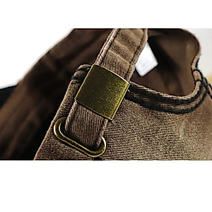 Mens Baseball Cap Vintage Cotton Washed Distressed Hats Eagle Adjustable Dad-Hat Black