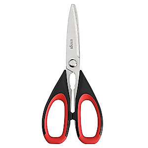 LIVINGO Kitchen Scissors Heavy Duty, 8.5 inch Dishwasher Safe Ultra Sharp Premium Heavy Duty Kitchen Shears, Multi Purpose Cooking Scissors Stainless Steel