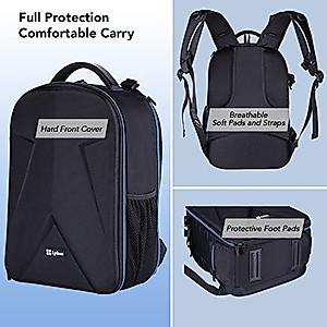 Lykus M2 Backpack for DJI Mavic/Air/Mini, DJI RC/RC Pro, Camera, Lenses, Tripod, and Laptop, Perfect Companion for Aerial Photography and Photography