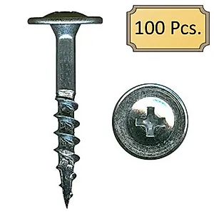 Drawer Front Adjusting Screws - Round Washer Head - Philips Drive - #8 x 1.25" - Zinc Plated - Box of 100