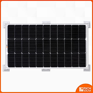 RICH SOLAR Solar Panel Roof Drill-Free Corner Bracket Mount for RV, Boats, Caravans, Marine, Motorhomes, & Set of 6(Corner Bracket), White