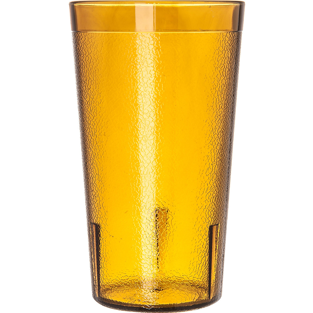 Carlisle FoodService Products 521213 Stackable Shatter-Resistant Plastic Tumbler, 12 oz., Amber