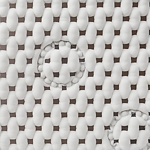 Duck Brand Softex Bath Mat for Tubs, Machine Washable, 17 x 36 Inches, White, Skid Resistant (393477)