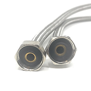 Chromed Surface One-Handle Tall Stainless Steel Spout Kitchen Faucet [12000] ADA 8-Inch Center Hole Plastic Body No Lead