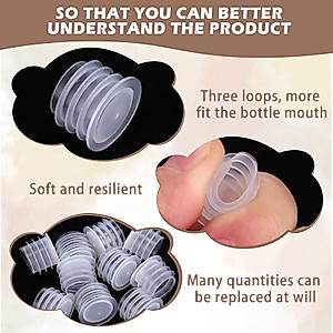 Salt and Pepper Shaker Stoppers Plastic Salt Shaker Plug Replacement Clear Replacement Stopper Salt and Pepper Shakers Plugs Round Plastic End Cap for Pots Bottles Pipes (10 Pieces,1/2 Inch)