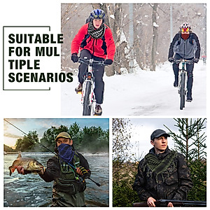 Kenning 8 Pcs Military Shemagh Tactical Desert Scarf Arab Head Scarf for Men Women Keffiyeh Arab Wrap with Tassels for Neck Head Face, 40 x 40 Inches