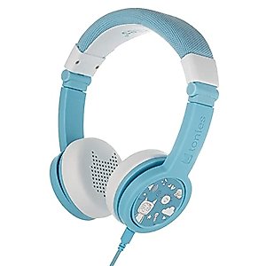 Tonies Foldable Wired Headphones for Kids - Comfortably Designed to fit On-Ear - Works with Toniebox and All 3.5mm Devices - Light Blue