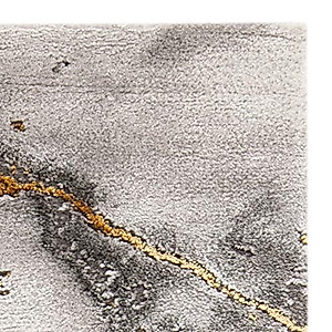 SAFAVIEH Craft Collection 8' x 10' Grey / Gold CFT877F Modern Abstract Non-Shedding Living Room Bedroom Dining Home Office Area Rug