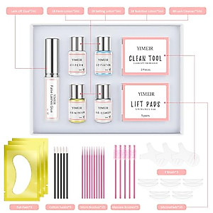 YIMEIR Lash Lift Kit Eyelash Perm Kit,Premium Home Lash Lifting Kit with Whole Tools,Lash Lifts,Lash Curling,Suitable for Salon(Upgraded Version)