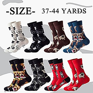 Winter Socks For Mens Womens Socks Print Socks Gifts Cotton Long Funny Socks For Women Novelty Mens (Brown, One Size)