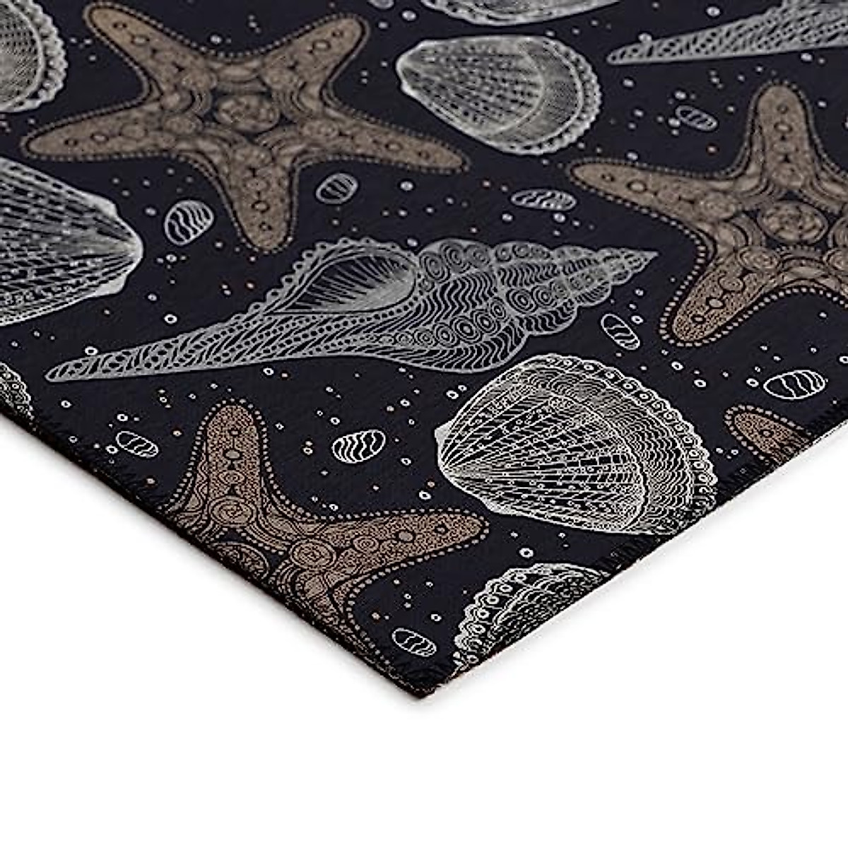 Addison Rugs Indoor/Outdoor Surfside ASR34 Black Washable 8' x 10' Rug