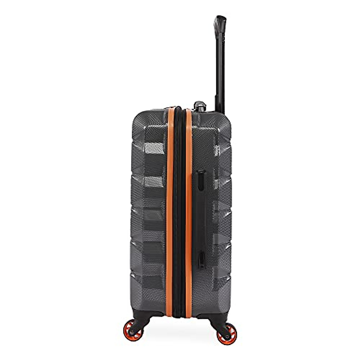 Nautica Quest Hardside Spinner Luggage, Grey/Orange, Carry-On 21-Inch