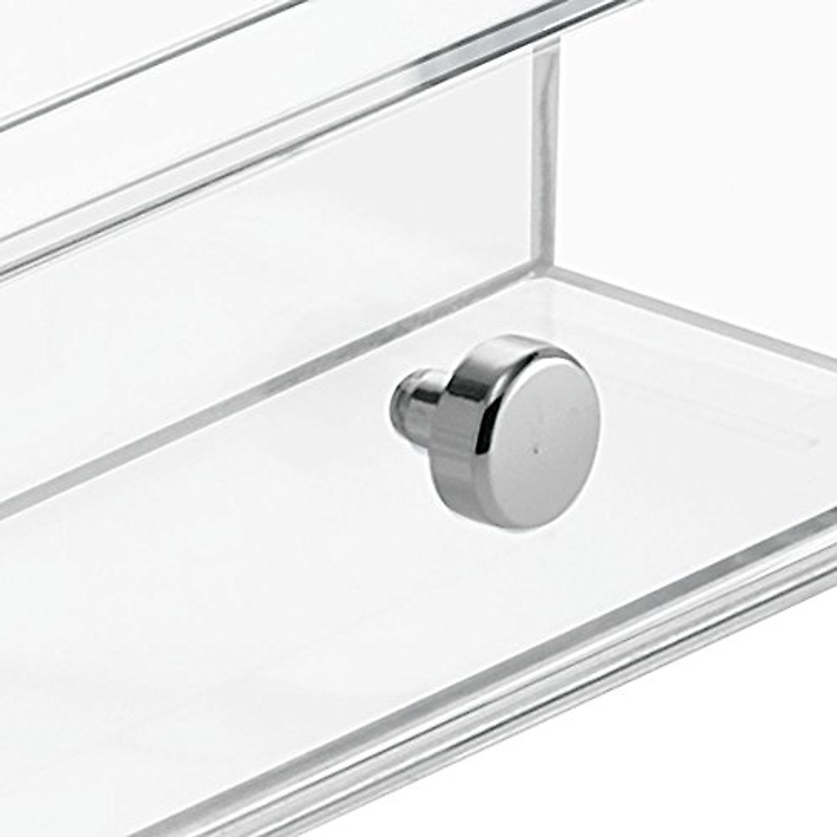 InterDesign Clarity Cosmetic Organizer for Vanity Cabinet to Hold Makeup, Beauty Products - 3 Drawer, Clear