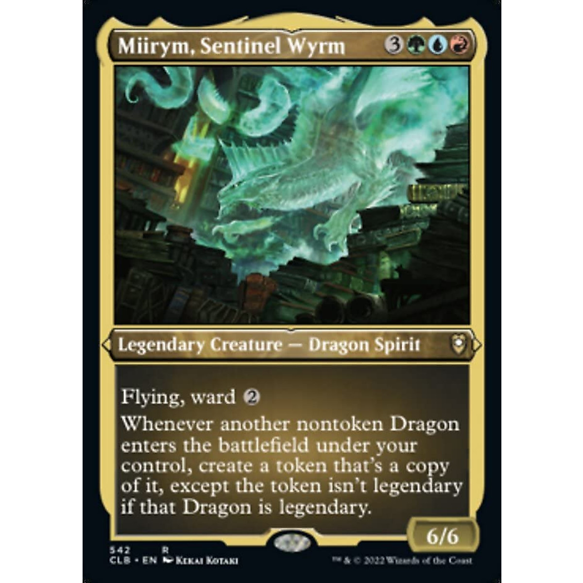Magic: the Gathering - Miirym, Sentinel Wyrm (542) - Etched - Foil - Battle for Baldur's Gate