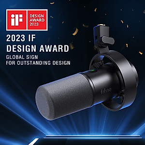 FIFINE Dynamic Microphone, XLR/USB Podcast Recording PC Microphone for Vocal Voice-Over Streaming, Studio Metal Mic with Mute, Headphone Jack, Monitoring Volume Control, Windscreen-Amplitank K688