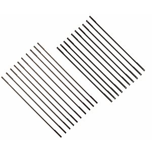 FOXBC 6-1/2-Inch Coping Saw Blades, 6-1/2-Inch Long Between Pins, 0.125-Inch x 020-Inch x 15 TPI (10-Pack), 18TPI (10-Pack)