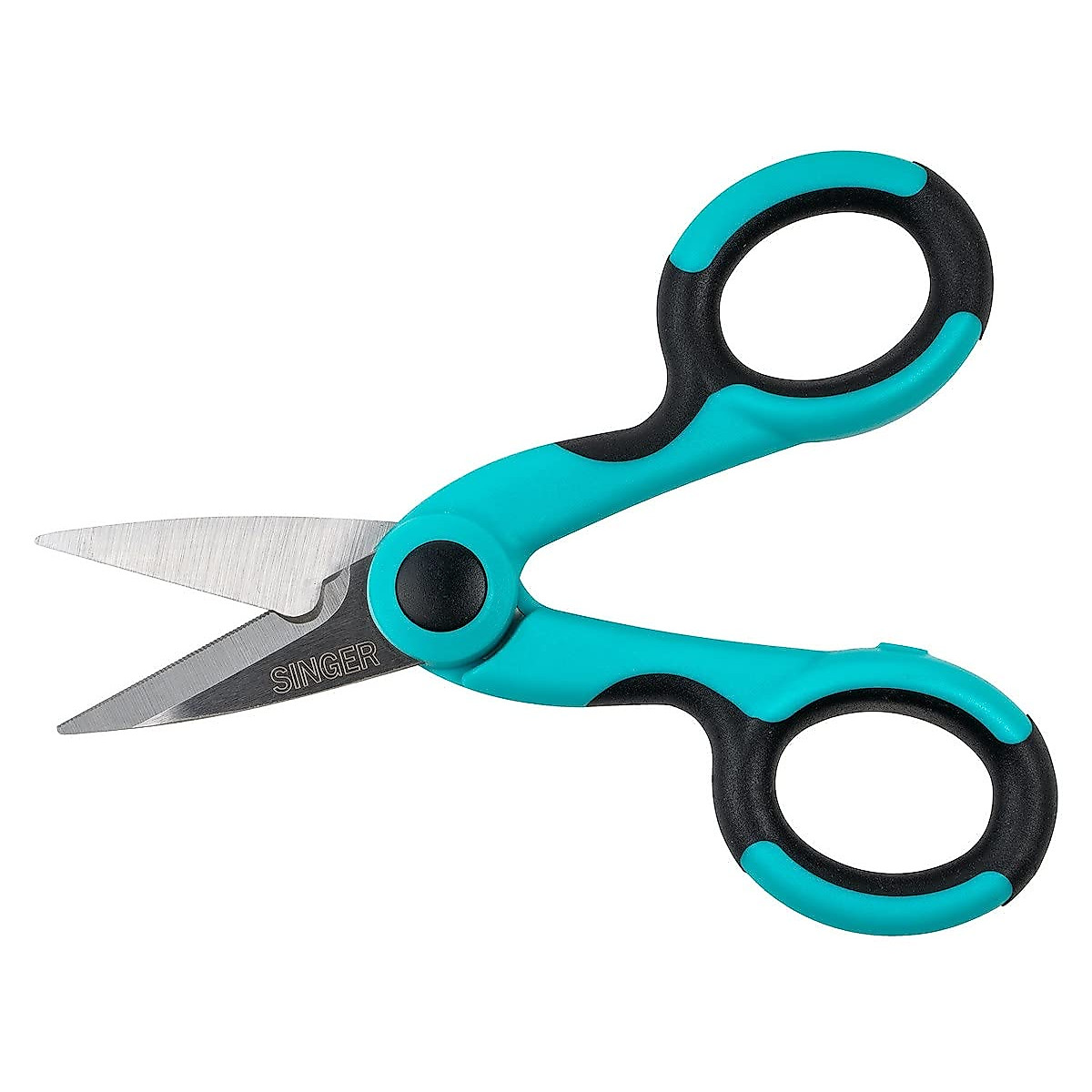 SINGER 00558 5-1/2-Inch ProSeries Heavy Duty Scissors with Power Notch , Teal