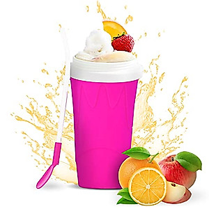 Benlight Slushy Cup | Travel Portable Instant Slushie Maker Cup Double Layer | TIK TOK Quick Frozen Magic Squeeze Cup | Homemade Milk Shake Coca Cola Ice Maker | Slushy Maker Cup for Kids & Family