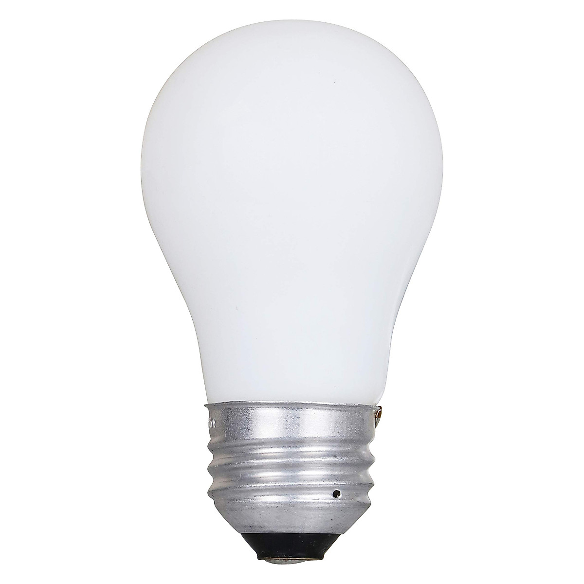 SYLVANIA Incandescent Appliance Light Bulb, 15W A15, Dimmable, Medium Base, 65 Lumens, Frosted, 2850K, Soft White - 2 Pack (10015)