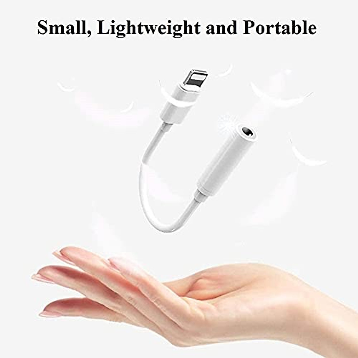 3 Pack Lightning to 3.5 mm Headphone Jack Adapter, Apple MFi Certified Veetone iPhone Audio Dongle Cable Earphones Headphones Converter Compatible with iPhone 12/12 Pro/11/11 Pro/X/XR/XS/XS Max/8/7