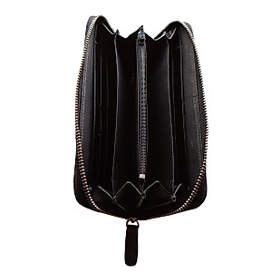 Liquorbrand Innervision Women's Zip Around Clutch Wallet Eye Heart Flower Rockabilly