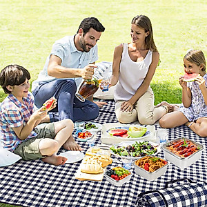 LANGMINGDE Stainless Steel Food Container with Lid, Meal Prep Container Lunch Box with Handle Date Tracker for Travel, Party, Leftovers, Dishwasher Safe Oven/Freezer Safe Except Lid, 44oz/1300ml